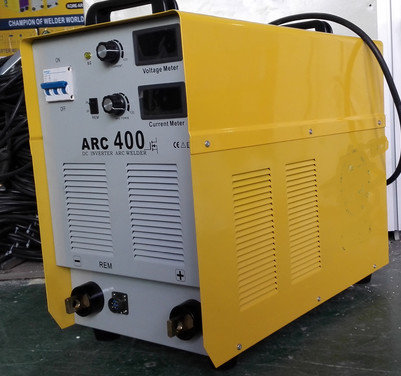 Professional ARC 400 MOSFET Welding Machine High Duty Cycle With 85% Efficiency