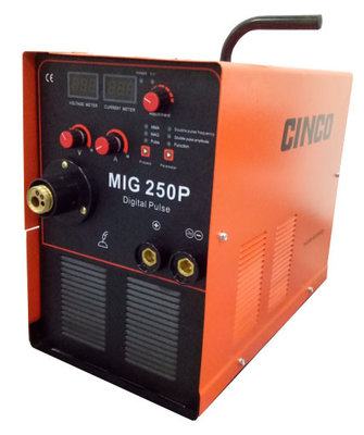 MIG250P Pulse Aluminum Welding Machine 9.2KVA with Digital Control Easy to Move