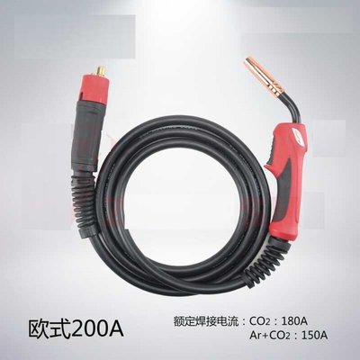 15AK CO2 gas welding torch with handle , Air cooled gas MIG MAG torch