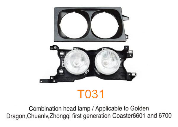 Toyota coaster Combination head lamp(T031),applicable to coaster 6601 and 6700,Golden dragon