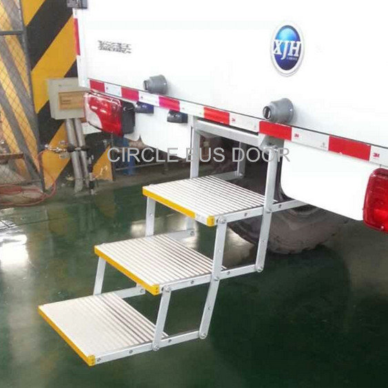 Electrical triple foldable bus door step,electrical retractable bus foot step(EBS200T)