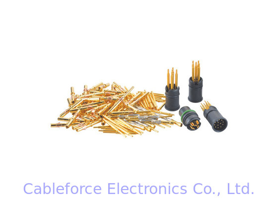 IP67 / IP68 M12 Plug Connector 30V 1.5A With Passed 48 Salt Spray Test