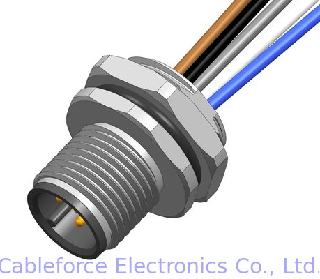 Hydrolysis Resistant M12 Plug Connector 5 Pin Male For Industrial Instrumentation