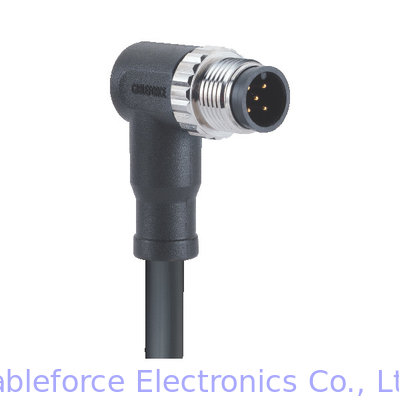A - Coding 12 Pin Male Connector , Single Ended Cable Industrial Circular Connectors