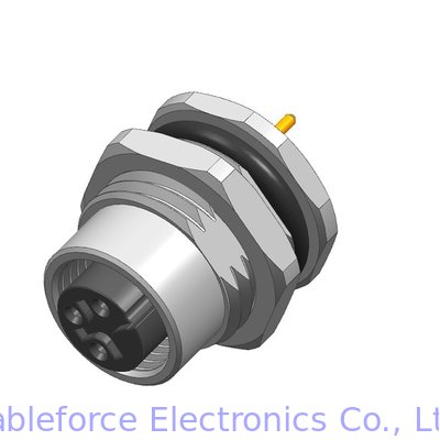 UV Resistant Panel Mount Waterproof Connector Waterproof M12 3 Pin Connector