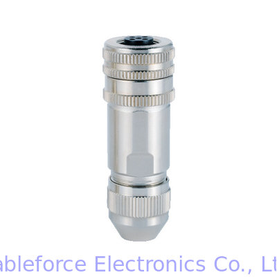 Field Wireable Profibus Wiring Connections , EMC Shielded M12 5 Pin Connector For Sensor