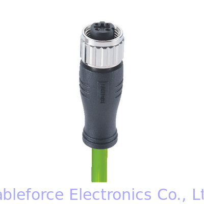 4 Pin Female Connector For Fieldbus Cabling , D - Coding Rj45 Shielded Connector OEM / ODM