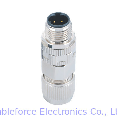 M12 4 resistente UV della spina maschio del connettore 8P8C di Pin Profinet Rj45 con l'OEM/ODM di Cordset