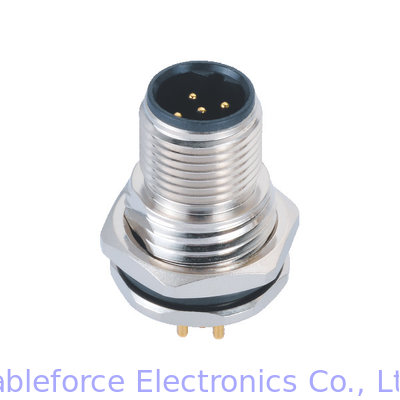 5 Pin Male Connector Wtih PUR Cable , B Coding M12 Power Connector For Light Grid
