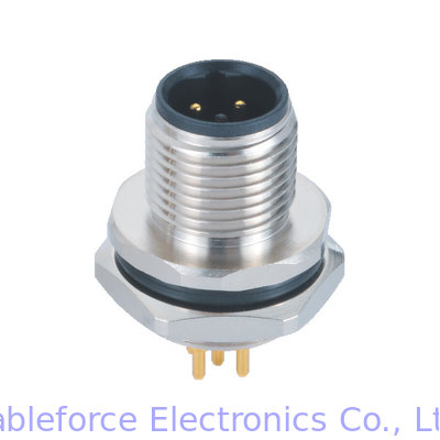 5 Pin Male Connector Wtih PUR Cable , B Coding M12 Power Connector For Light Grid