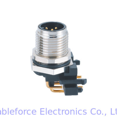 Panel Mount Waterproof Connector UV Resistant , 12 Pin Circular Connector For Motors