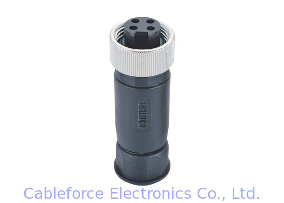 Female Plug Mini Field Attachable Connectors 3 / 4 Poles Optional IP67 / IP68