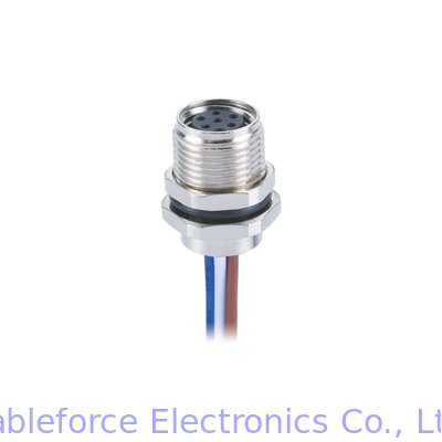 Fermaglio IP67/IP68, un connettore impermeabile resistente UV dell'azionatore M8 di 6 Pin