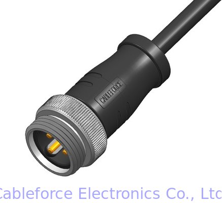 Connettori elettrici miniatura a 7/8 pollici, PIN della spina maschio 3 con il cavo elettrico 16AWG