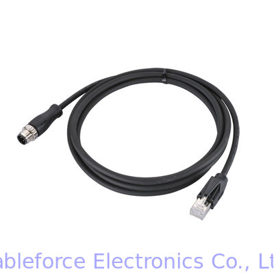 Il maschio ai connettori di cavo maschii di Ethernet di Cordsets ha modellato con il cavo di lan del gatto 5e di 3M 10FT SFTP