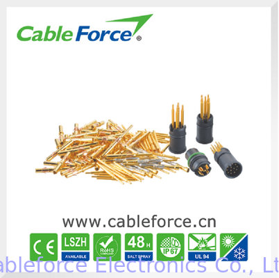 Connettore circolare di Un-codifica femminile di M12 3pin con vite di metallo del cavo PVC/di PUR