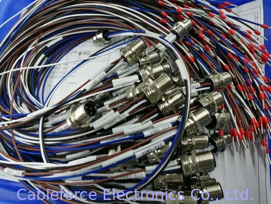IP67 Rating  4 Pin A-Coded Male M12 Panel Mount Connector Rear Mounting CNC Screw