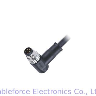 M8 IP67 il maschio ad angolo giusto 6Pin impermeabilizza il connettore del cavo elettrico per Automative