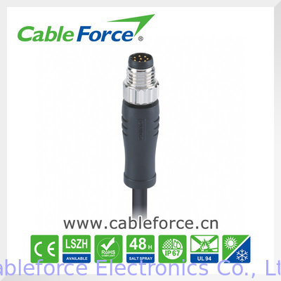 Connettore elettrico del cavo maschio del cavo di M8 8pin per il sensore/l'industria Machinely