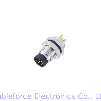 1A 30V A - codificando il supporto del pannello del PWB del connettore circolare M8, ottone con oro placcato