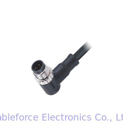 Male M12 12 Pin connector , underground electrical power cable connectors