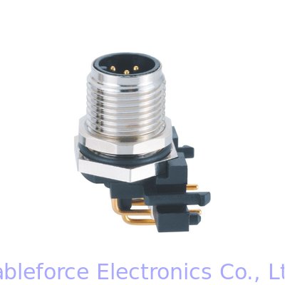 4 un connettore del supporto del pannello di CC M12 del maschio di Pin M12 3 per automative