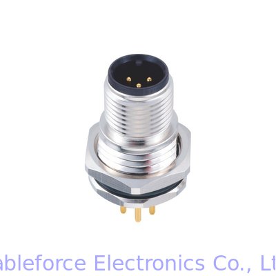 4 un connettore del supporto del pannello di CC M12 del maschio di Pin M12 3 per automative