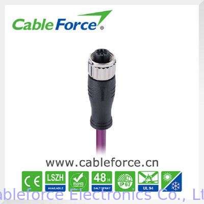 Connettore M12, 5 Pin B - maschio di Profibus del cavo di Profibus di codifica al connettore schermato EMI femminile
