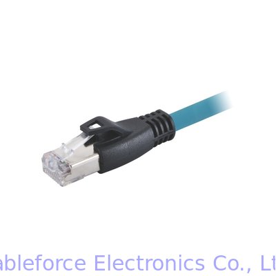 Blue Color Cat5E Cat6A Rj45 Connector , Waterproof RJ45 Ethernet Connector