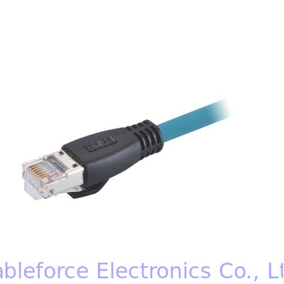 Blue Color Cat5E Cat6A Rj45 Connector , Waterproof RJ45 Ethernet Connector