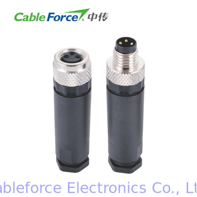 Tipo di campo di IP67 IEC61076-2-104 Pin Pin/4 del connettore circolare 3 del cavo di M8
