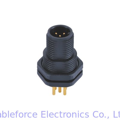 Connettore del supporto del pannello del connettore M12 del sensore/connettori impermeabili maschii femminili elettrici
