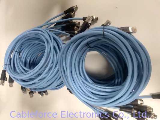M12 SMA impermeabilizzano il connettore elettrico all'aperto della paratia al connettore RJ45