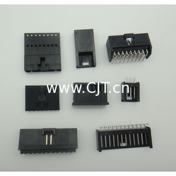 2.54mm IDC connector, ejector header dual row straight,Movable buckle,