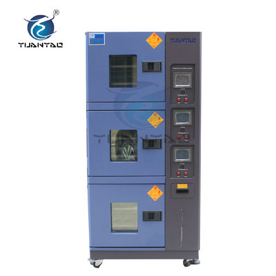 Custom 3 Layer Temperature Humidity Environmental Test Chamber With LCD Touch Screen Controller