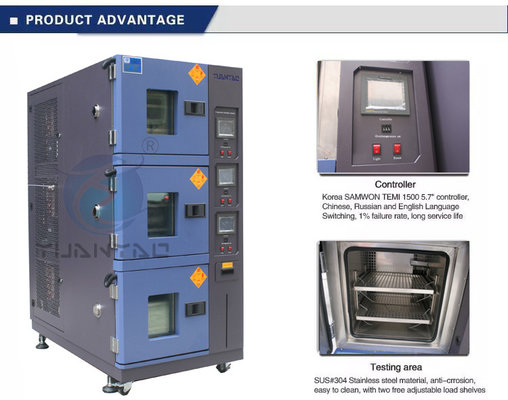 Air Cooling Type 3-layer Climatic Temperature Humidity Test Chamber