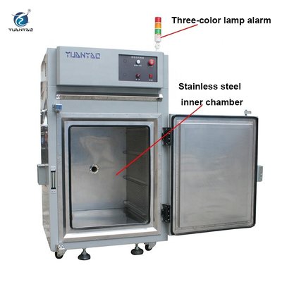 Industrial Hot Air Drying Oven Gray Powder Coating PC Controlled