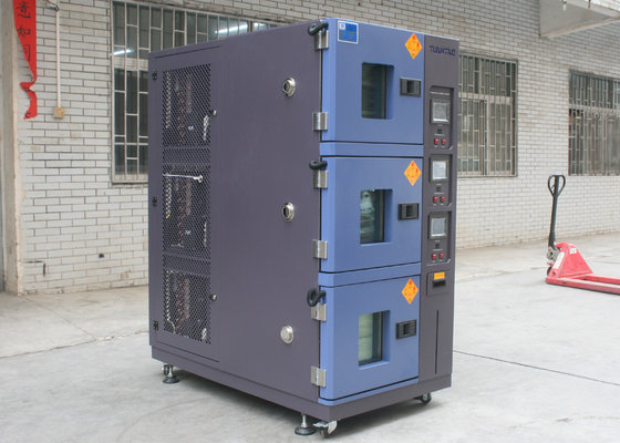 Custom 3 Layer Temperature Humidity Environmental Test Chamber With LCD Touch Screen Controller