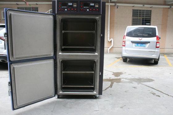 316# Stainless Steel Material Laboratory Hot Air Oven , 2 Layer 300 Degree Air Convection Drying Oven