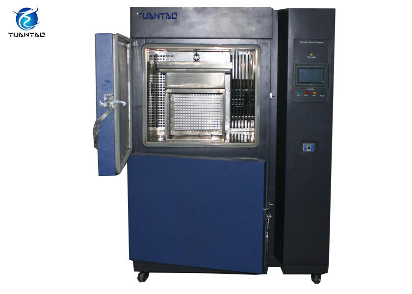 LCD Touch Panel Control Thermal Shock Test Chamber Two Zones For Aviation / Military