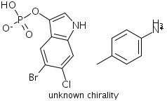 5-Bromo-6-chloro-3-indolyl phosphate p-toluidine salt