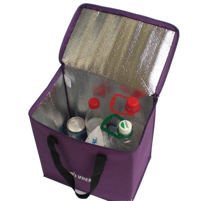 Large purple lunch tote bag for ladies girl 900D / 1680D oxford