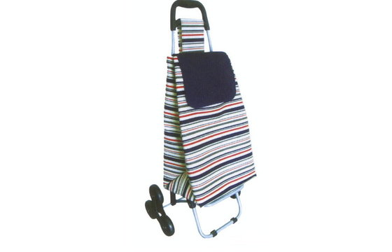 Customized market folding shopping bag with EVA wheels easy carrying