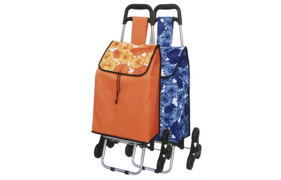 Dirty - resistance lightweight wheeled trolley shopping bags with heat printing