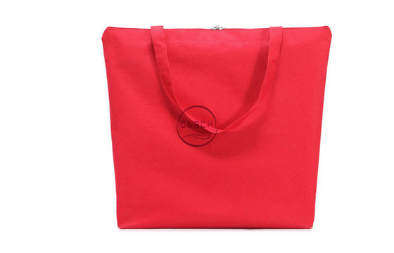 Red Oxford fabric cloth shopping handled bag for gift packing OEM