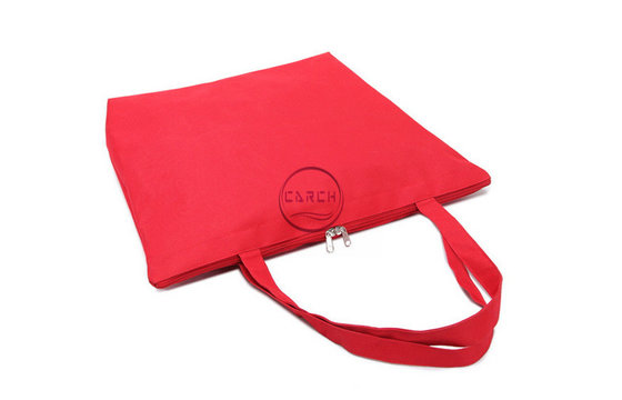 Red Oxford fabric cloth shopping handled bag for gift packing OEM