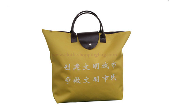 Heat printing pink rolling oxford tote bag for exhibition promotion