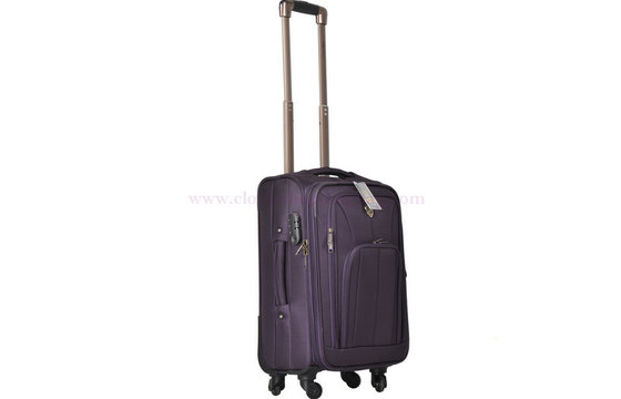 Heavy duty retractable handle purple roller gear bag for women