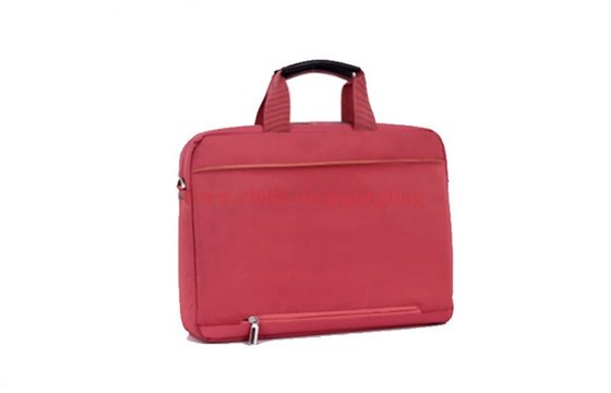Fancy purple nylon laptop shoulder bag with plenty of room for college students