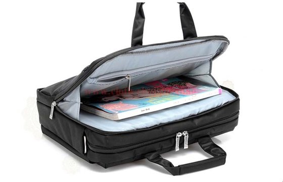 Lightweight smart nylon laptop bag 14 inch with magazine pocket inside